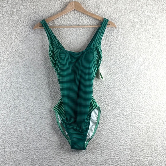 Lands' End | Swim | Nwt Lands End Sample Womens Green Striped X Back ...